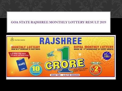 Goa State Rajshree Royal / Everest Monthly Lottery Results 2024 |Goa ...