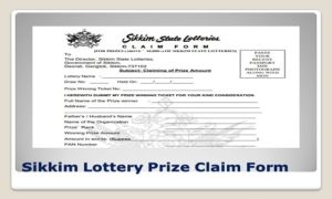 Lottery Prize Claim Forms