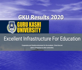 GKU Results 2021 Degree Exams Guru Kashi University 1st 3rd 5th Sem ...