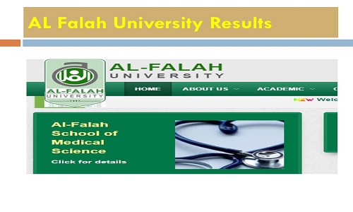 Al Falah University Results 2020_{OUT} Main/Reappear Even Semester UG ...