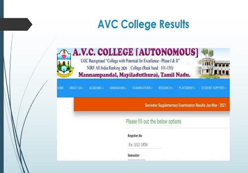 AVC College Results 2022-Out @avccollege.net| Tamil Nadu AVC UG/PG ...