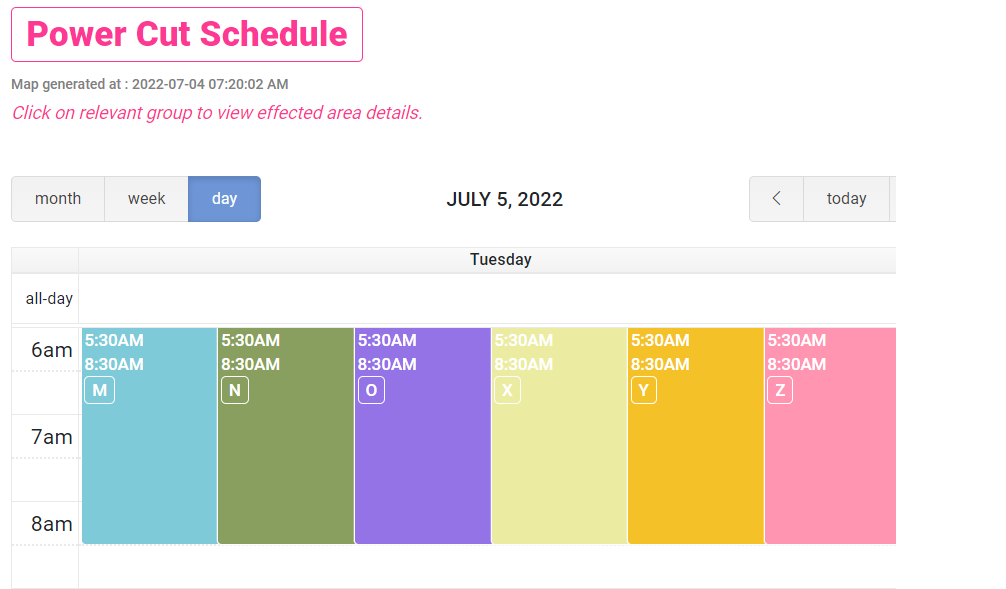 විදුලි කප්පාදු කාලසටහන ශ්‍රී ලංකාව Power Cut Schedule Tomorrow Ceylon ...