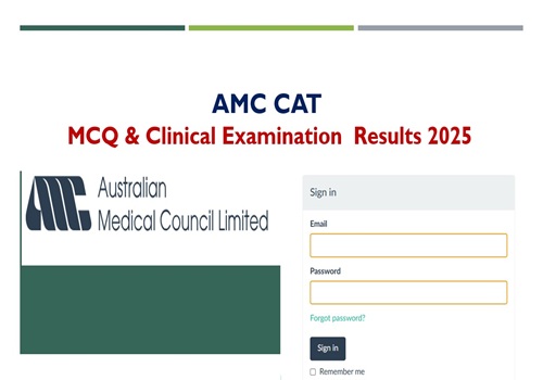 AMC CAT Exam Result 2025 @amc.org.au |Australian Medical Council CAT ...