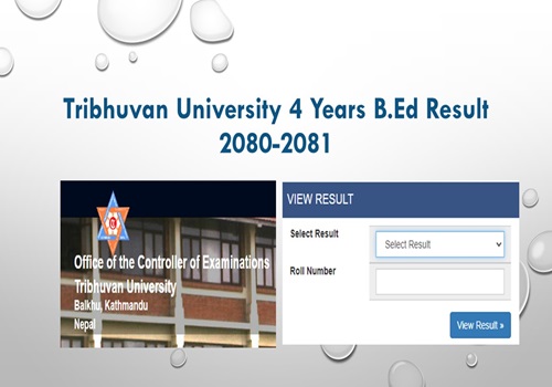 OUT-Tribhuvan University 4 Years B.Ed Results 2081| TU B.Ed 1st 2nd 3rd ...