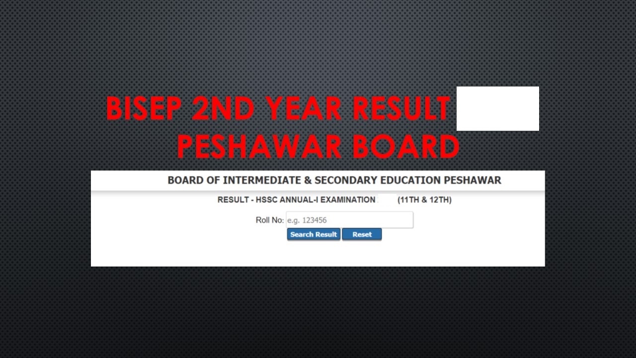 BISEP 2nd Year Result 2024 Peshawar Board 11th Results Search By Roll No