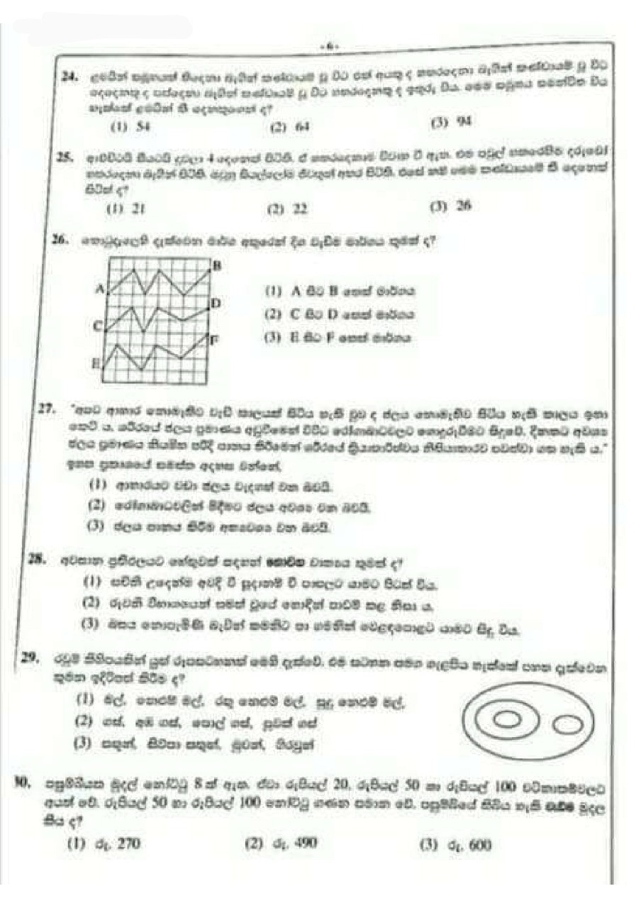 Grade 5 Scholarship Exam Paper Answer 2024 Download Pdf Grade 5 Answer ...