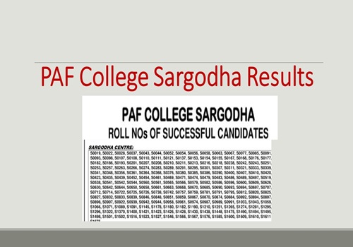 Link-PAF College Sargodha Result 2024| 8th Class Written Test ...