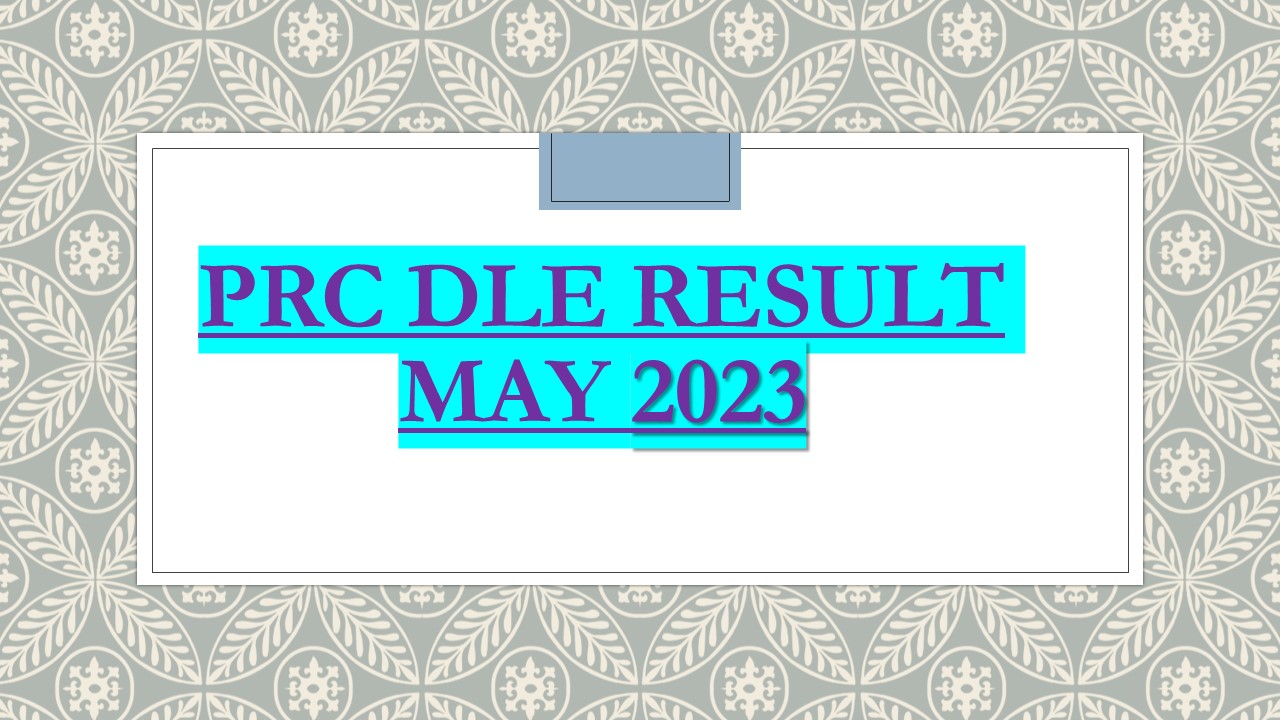 PRC DLE Result May 2023 Dentist Licensure Board Exam Results Passers List