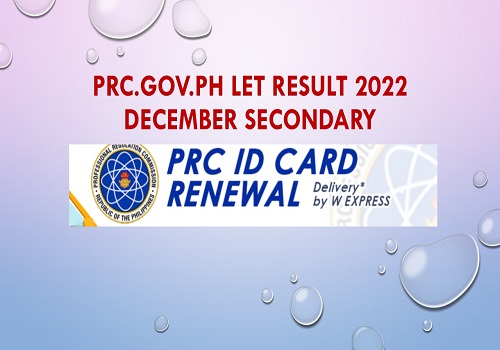prc.gov.ph let result 2023 LET October Results Secondary/Elementary ...