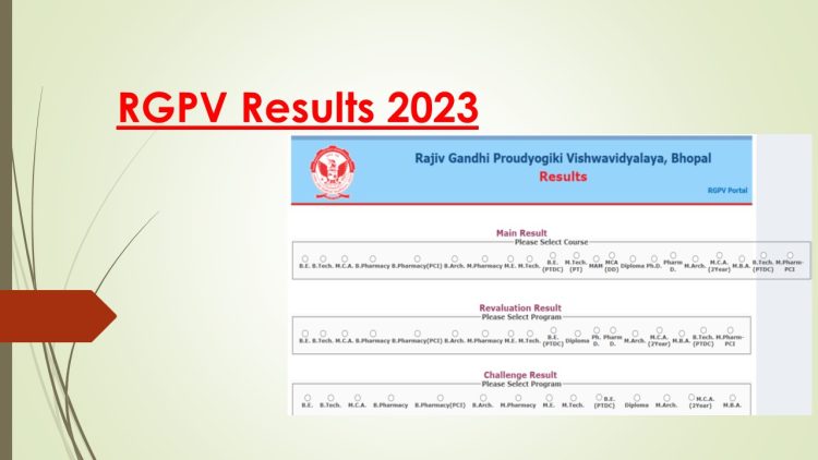 RGPV Result 2023 (Bhopal) B.E B.Tech Semester / Grading Wise result ...