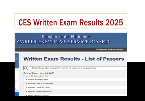 CESWE Exam Results 2025 List Of Passers cesboard.gov.ph| Career ...