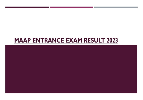 MAAP Entrance Exam Result 2023 Passers List maap.edu.ph