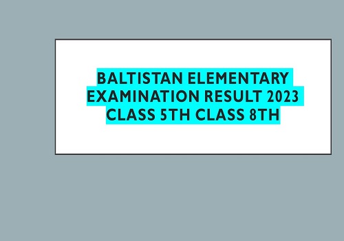 Gilgit-Baltistan Elementary Examination Result 2025 Class 5th Class 8th ...