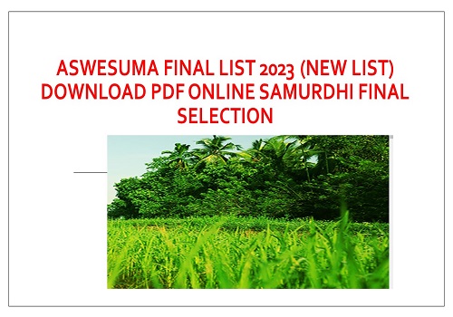 Aswasuma Welfare Name List 2023 | Aswesuma Final List Download www.wbb ...