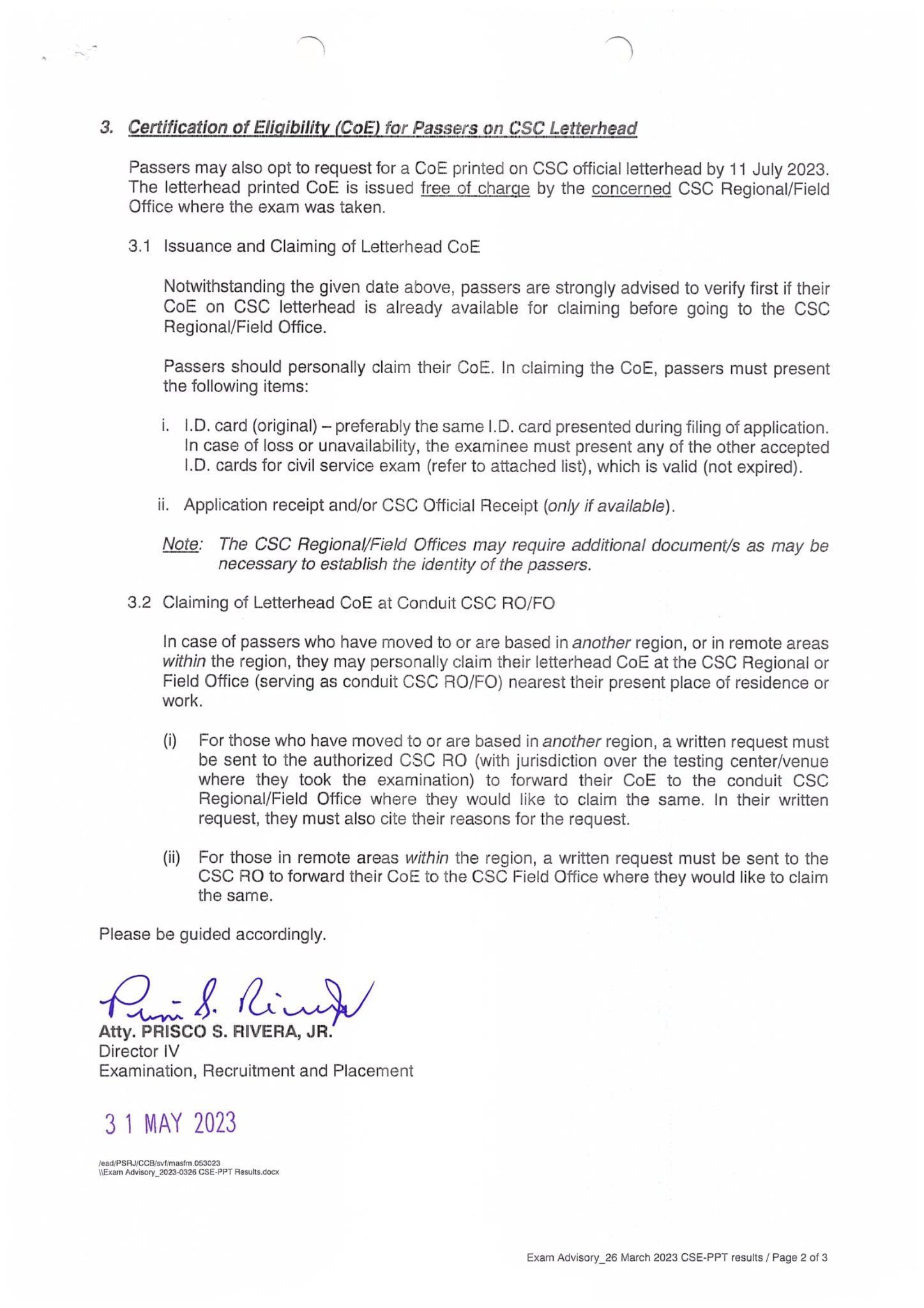 Link-CSC Exam Result Aug/Nov 2023 www.csc.gov.ph Full List Of Passers ...