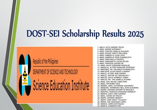DOST-SEI Scholarship Results 2025 List Of Qualifiers| Dost Scholarship ...