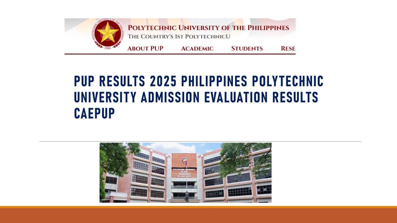 PUP Results 2025 Philippines Polytechnic University Admission ...