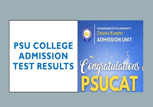 OUT-PSU CAT Results 2024 List Of Qualifiers| Pangasinan State University