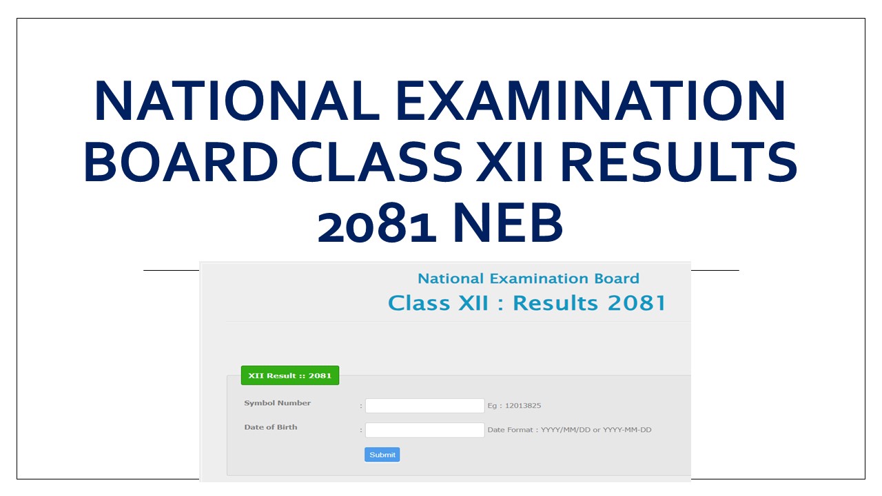 National Examination Board Class XII Results 2081NEB 12th Results neb ...