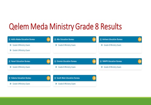 Qelem Meda Ministry Grade 8 Result 2016 (2024) @ministry.et| Qelem Meda ...