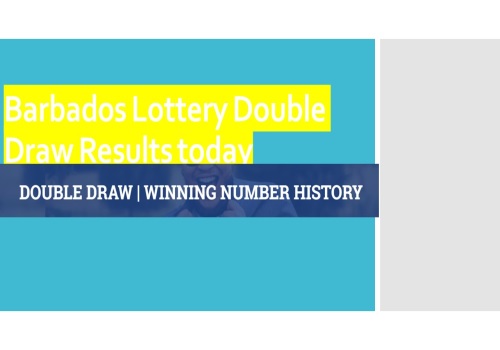 Barbados Lottery Double Draw Results today Barbados Lottery Result