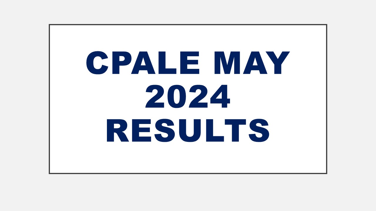 CPALE May 2024 Results Out today Check PRC CPA Passers