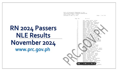 RN 2024 Full Passers List PRC NLE Nurse Board Exam Results November ...