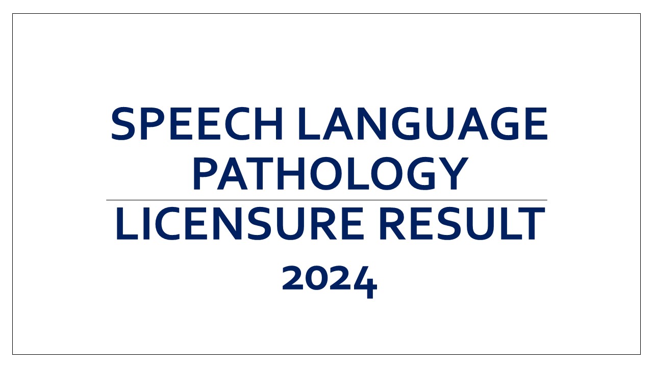 Speech Language Pathology Licensure Result 2024 Pathology Board Exam ...
