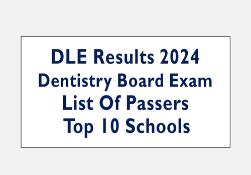 OUT-PRC DLE Results December 2024| Dentist Licensure Exam Results Top ...