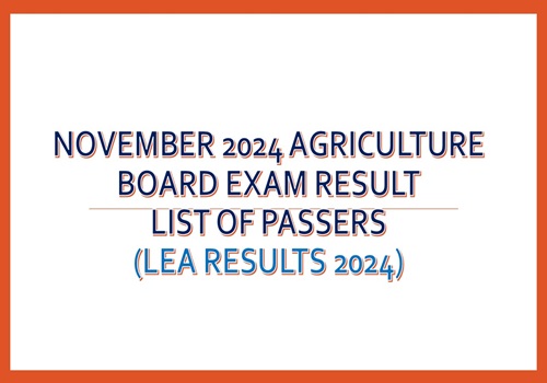 November 2024 PRC Agriculture Board Exam Result Full List Of Passers ...