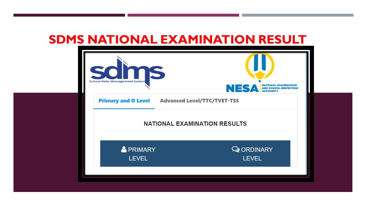 SDMS National Examination Result 2025 Rwanda sdms.gov.rw results O A ...