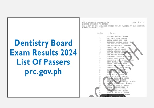 December 2024 Dentistry Board Exam Result-Link| PRC Dentist Licensure ...