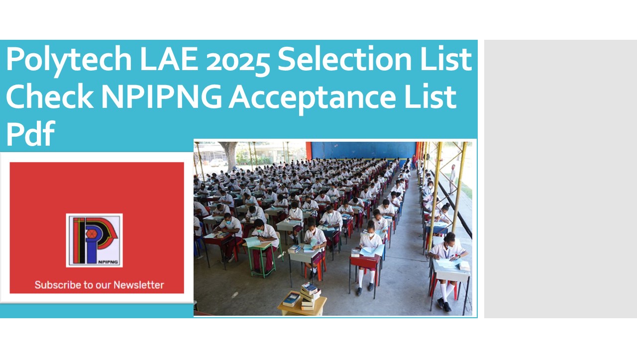 Polytech LAE 2025 Selection List Check NPIPNG Acceptance List Pdf