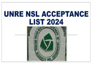 UNRE NSL Acceptance List 2024 Non School Leavers Results PNG