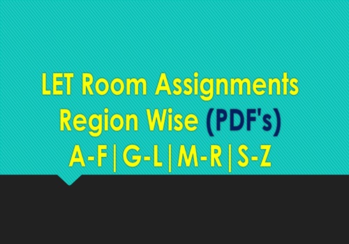 (PDF's) Room Assignments September 2024 Licensure Exam For Professional ...
