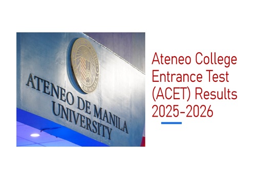 Ateneo College Entrance Test ACET Results 2025-2026| Ateneo De Manila ...
