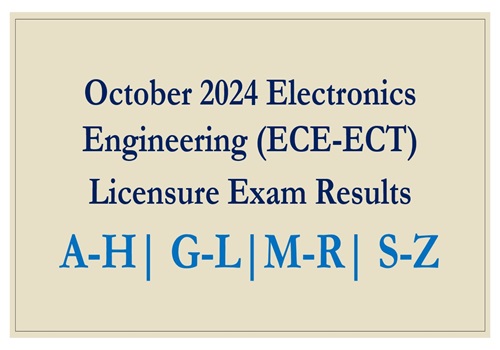ECE Results October 2024 PRC Electronics Engineer Passers| ECE-ECT Performance Schools, List of ...