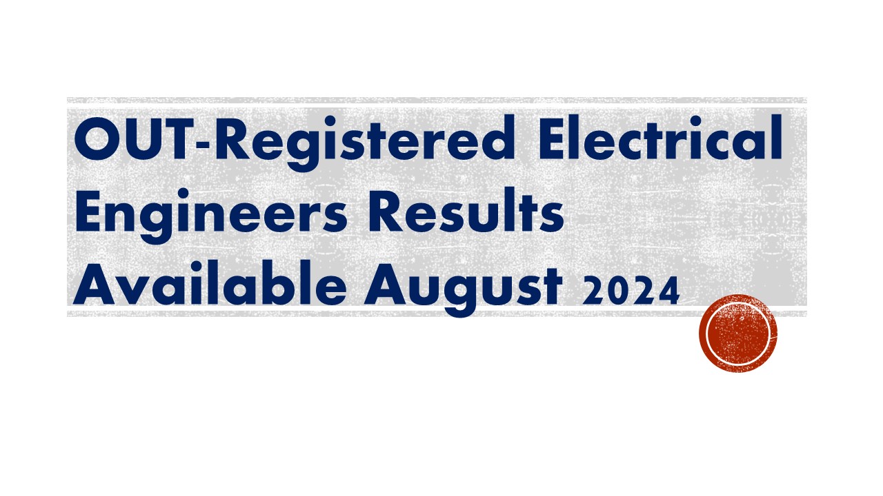 OUT-Registered Electrical Engineers/Master Electrician Results ...