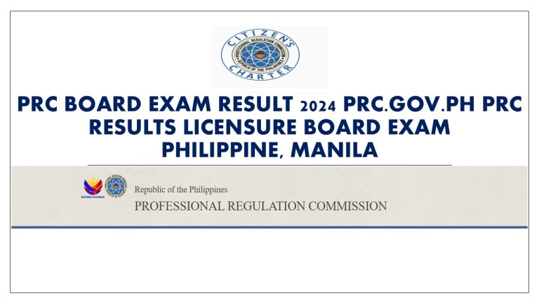 PRC Board Exam Result 2024 prc.gov.ph Prc Results Licensure Board Exam