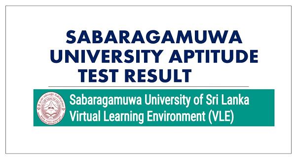 Sabaragamuwa University Aptitude Test Result 2025 (2024)SUSL Exam ...