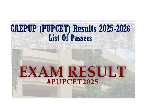 Link-CAEPUP Results 2025| PUP Entrance Exam Result 2025 PUPCET Qualifiers