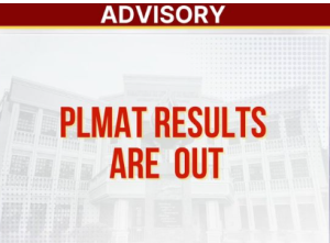 PLMAT Results 2024 First-Level Qualifiers| PLM Admission Test 2024 @plm ...