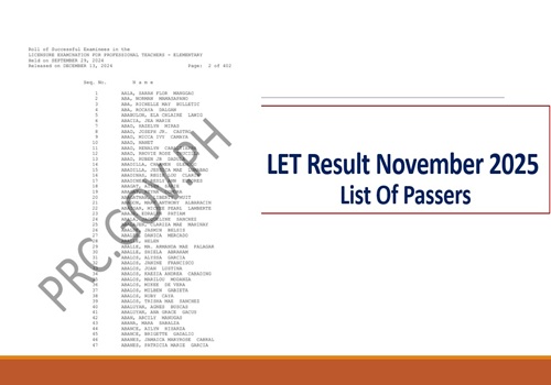 LET Result November 2025 Licensure Exam For Teachers Results Baguio ...
