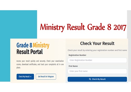Ministry Result Grade 8 2017 Ethiopia| የ8ኛ ክፍል የክልል ፈተና ሚኒስቴር ውጤት