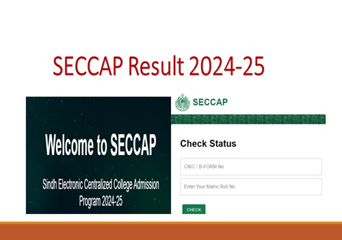 Link-Seccap Form Result 2024 Online Admission Result Merit List @seccap ...