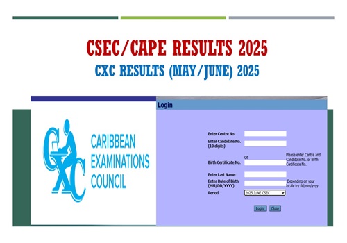 Link-CSEC CAPE Results 2025| Caribbean Examinations Council CSEC/CAPE ...