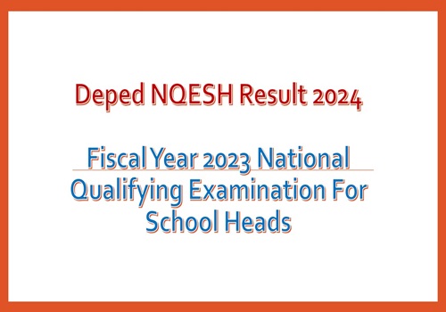 Deped Fiscal Year 2023 NQESH Result 2024 National Qualifying ...