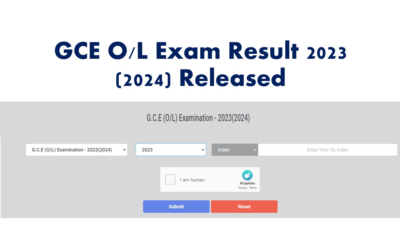 2023/2024 GCE O/L Exam Results Released- Ordinary Level GCE Result