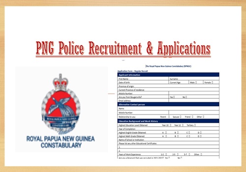 PNG Police Recruitments 2024-2025 RPNGC Police Application Form And ...