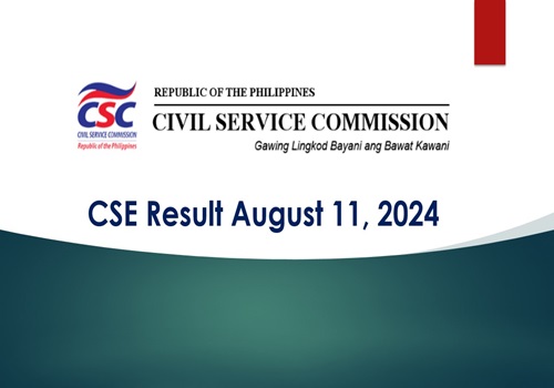 CSE Result August 2024 List Of Passers CSC Professional & Sub ...